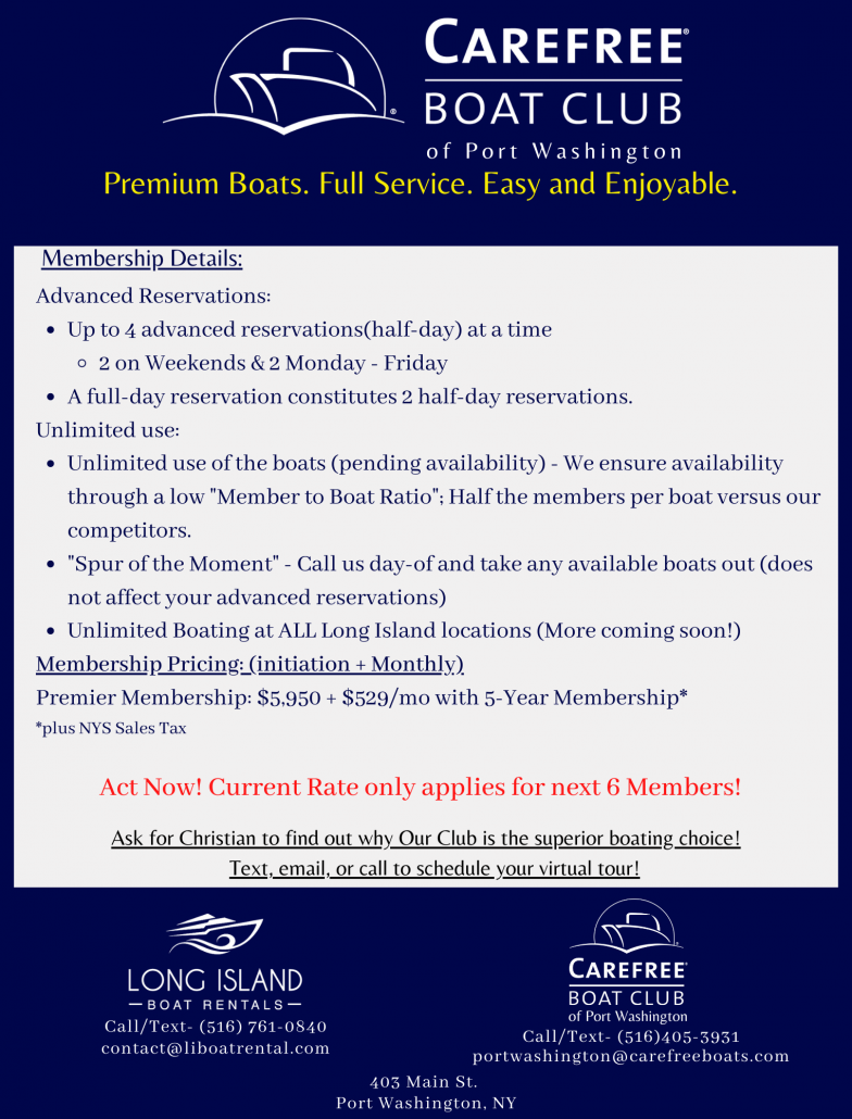 BoatClubRates | Long Island Boat Rentals