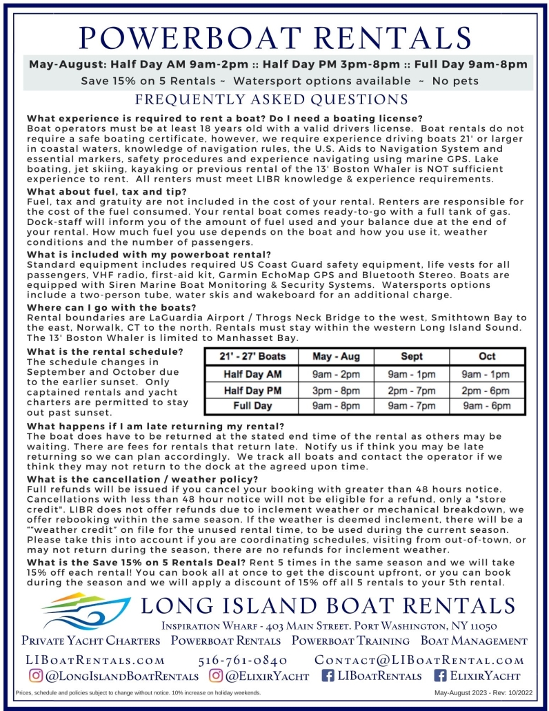 Rent a Boat | Long Island Boat Rentals